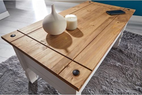Pine and white coffee table store